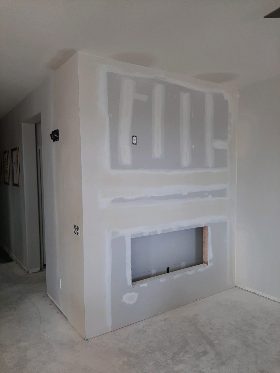 Wall Build Up (before & after)