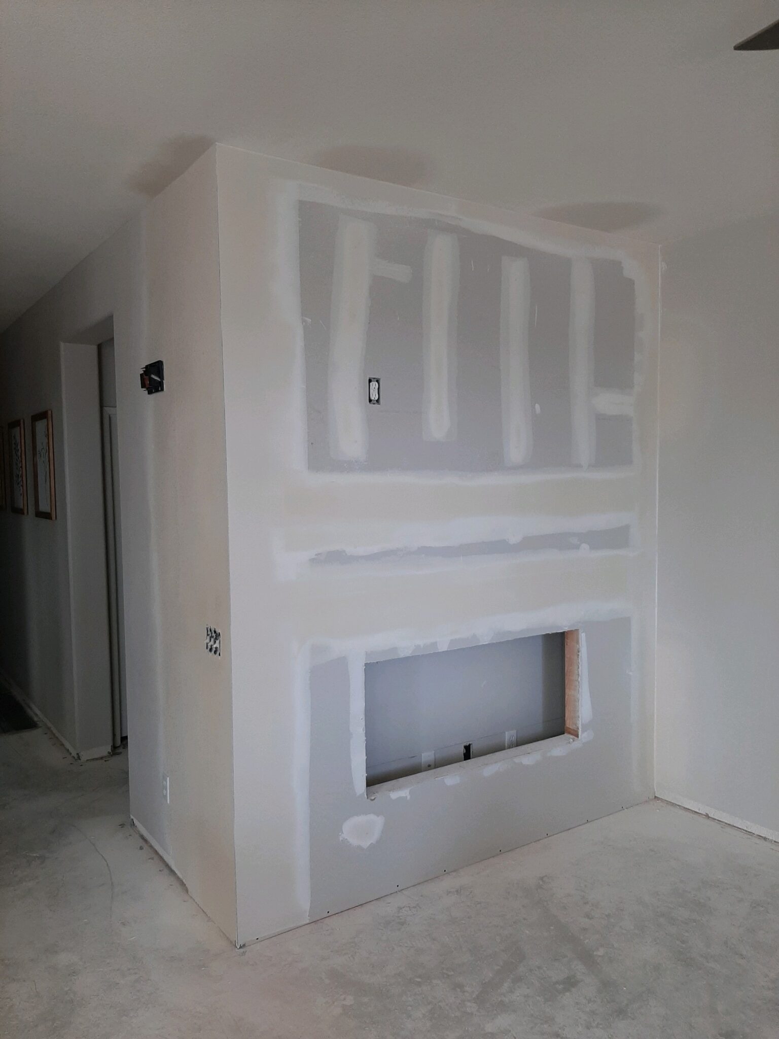 Wall Build Up (before & after)